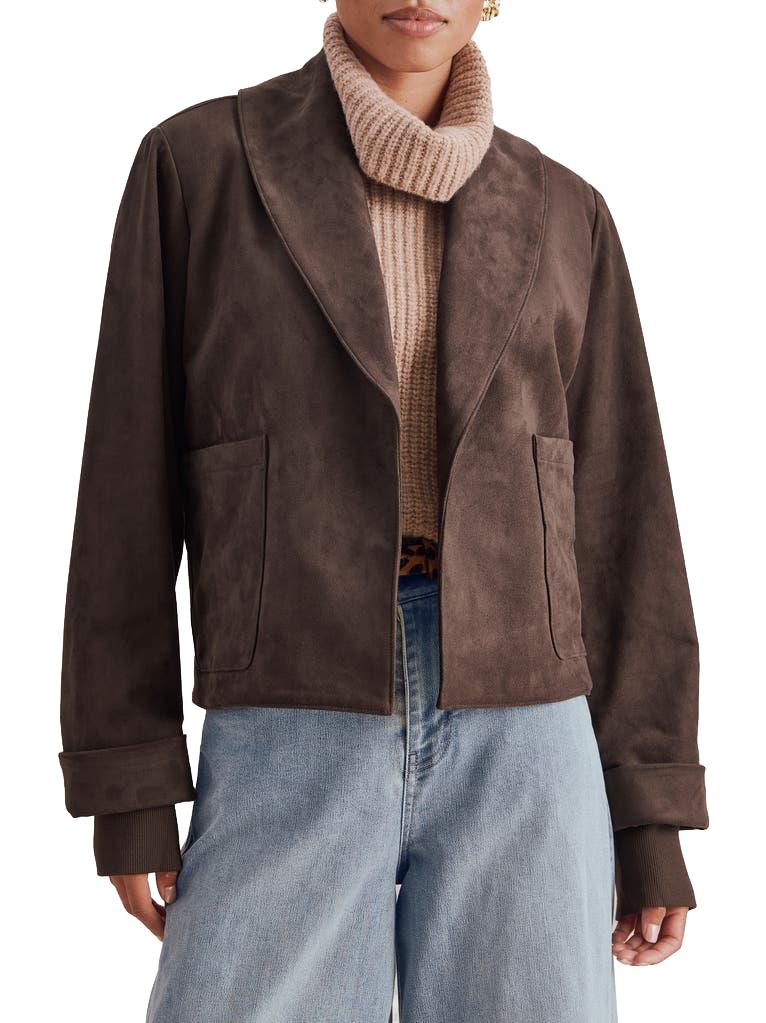 SPLENDID SPLENDID Faux Suede Shawl Collar Jacket